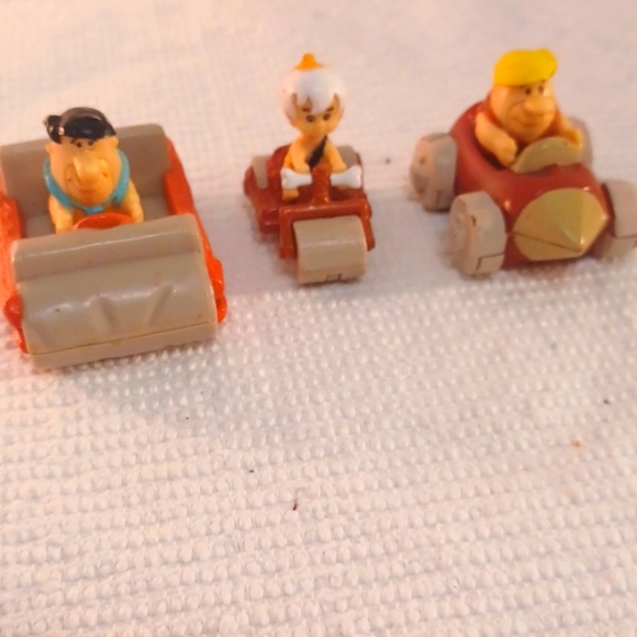 Toys | Vtgthe Flintstones Fred Flintstone Mobile Toy Car Dennys Barney ...